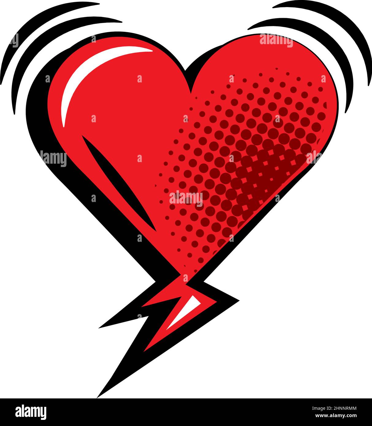 heart love pop art Stock Vector Image & Art - Alamy