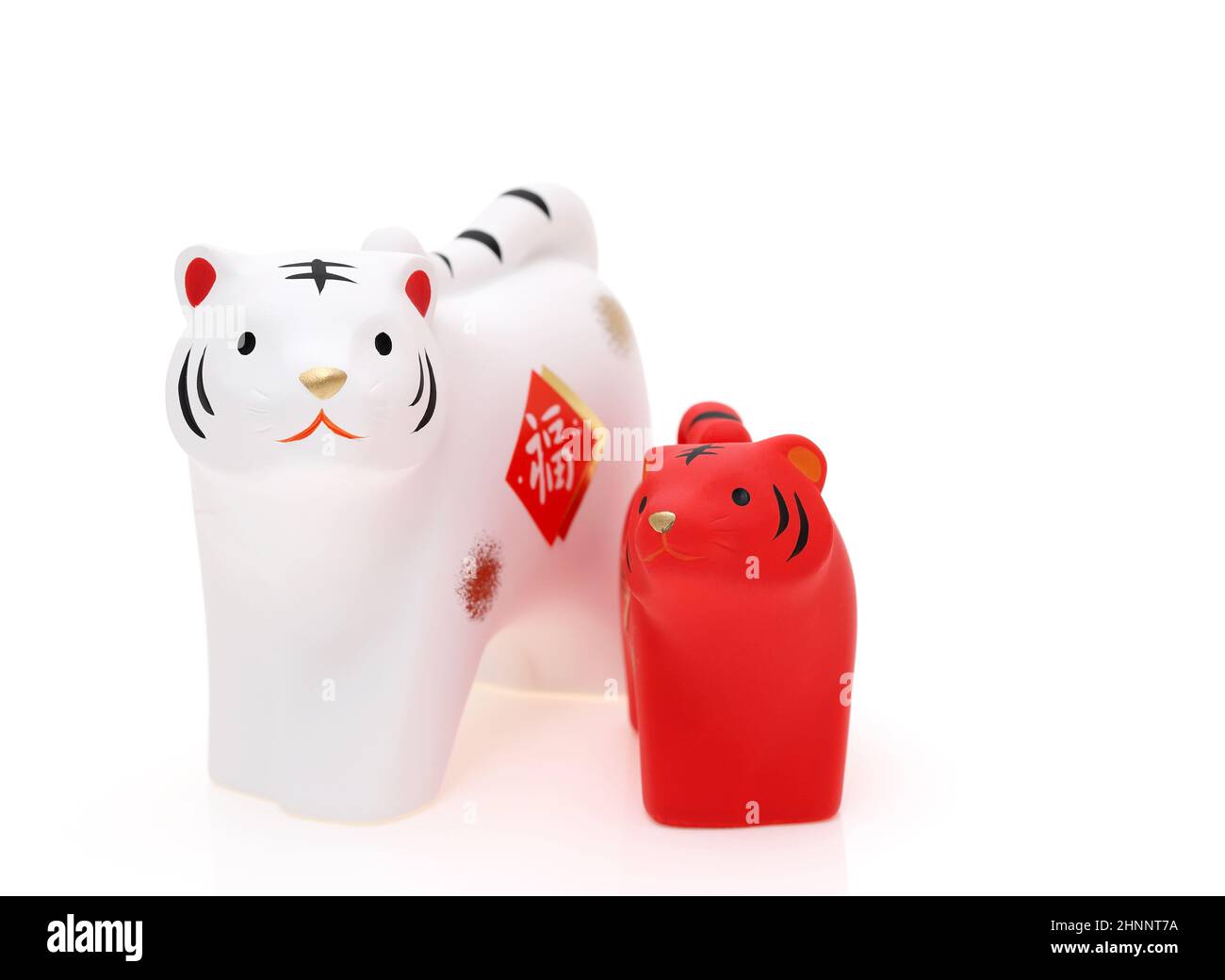 Dolls of Tora Tiger. Japanese new year card. Japanese new year tiger ...