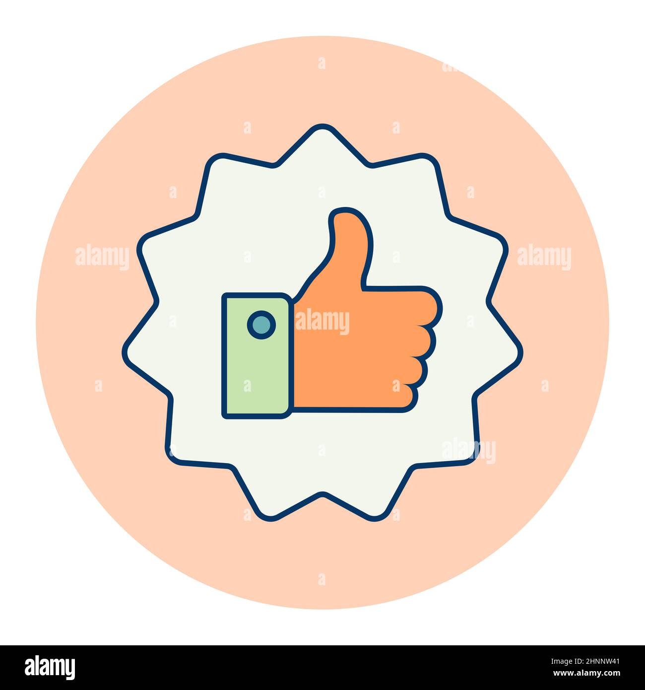 Thumbs up icon. Vector like sign Stock Photo - Alamy