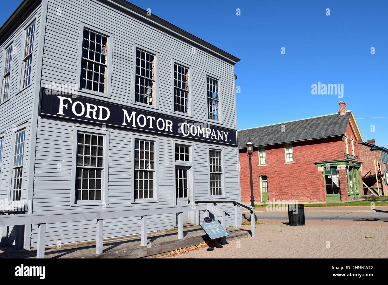 A replica of the first Ford factory on Mack Ave at Greenfield Village ...
