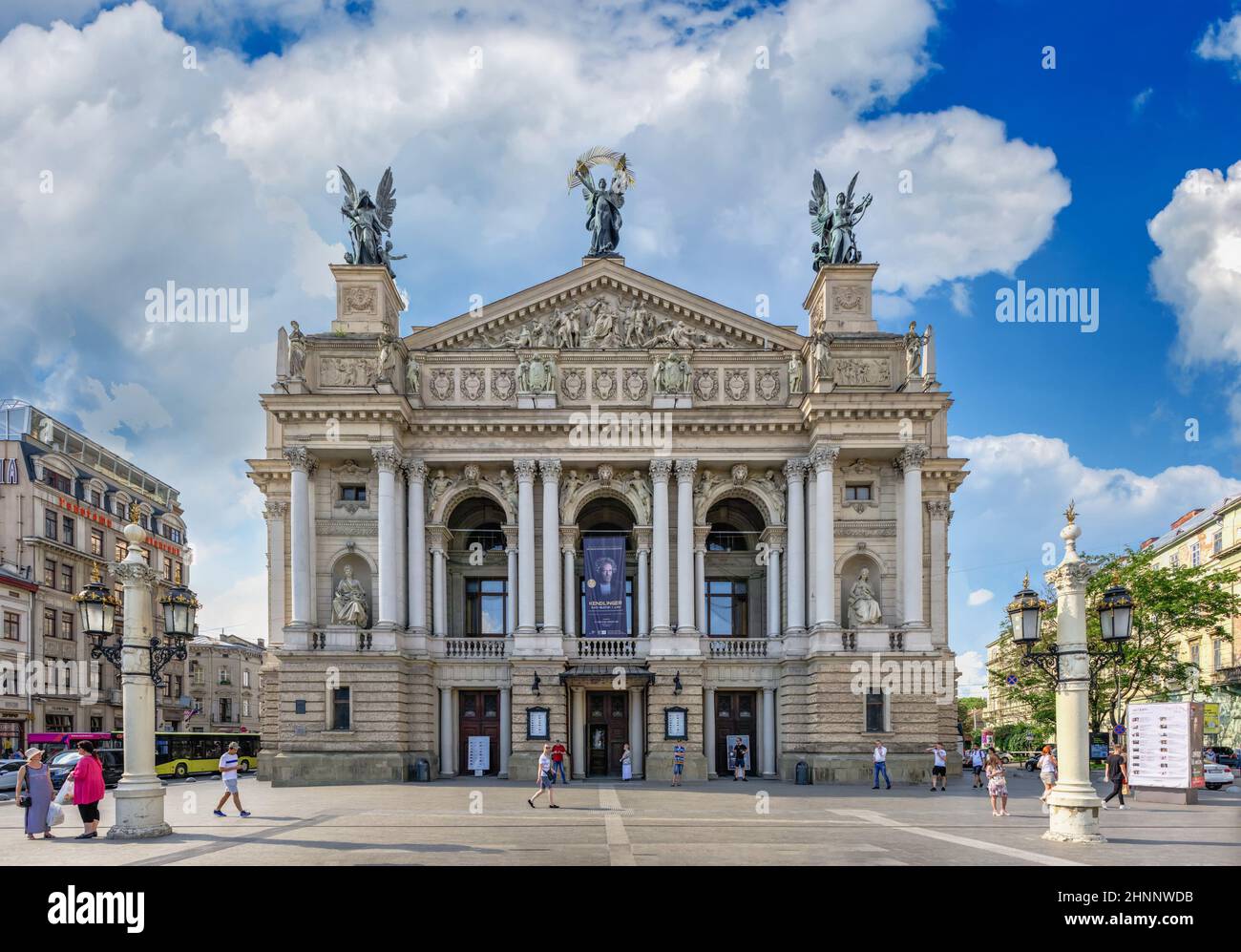 Academic Theatre of Opera and Ballet in Lviv, Ukraine Stock Photo - Alamy
