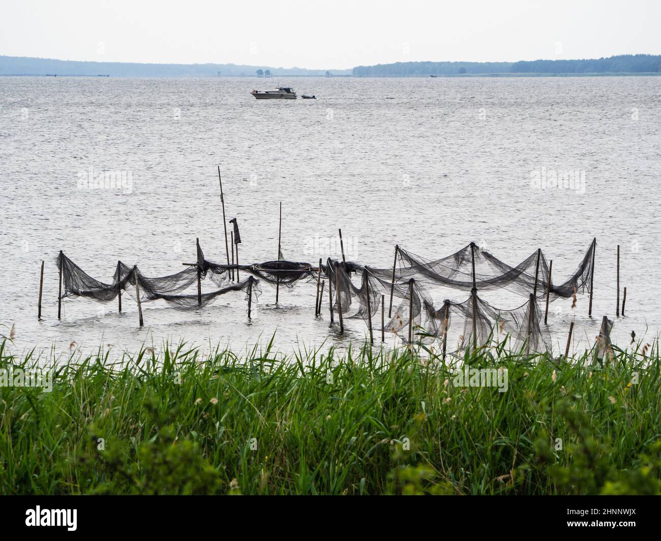 Stretched fishing nets Stock Photo - Alamy