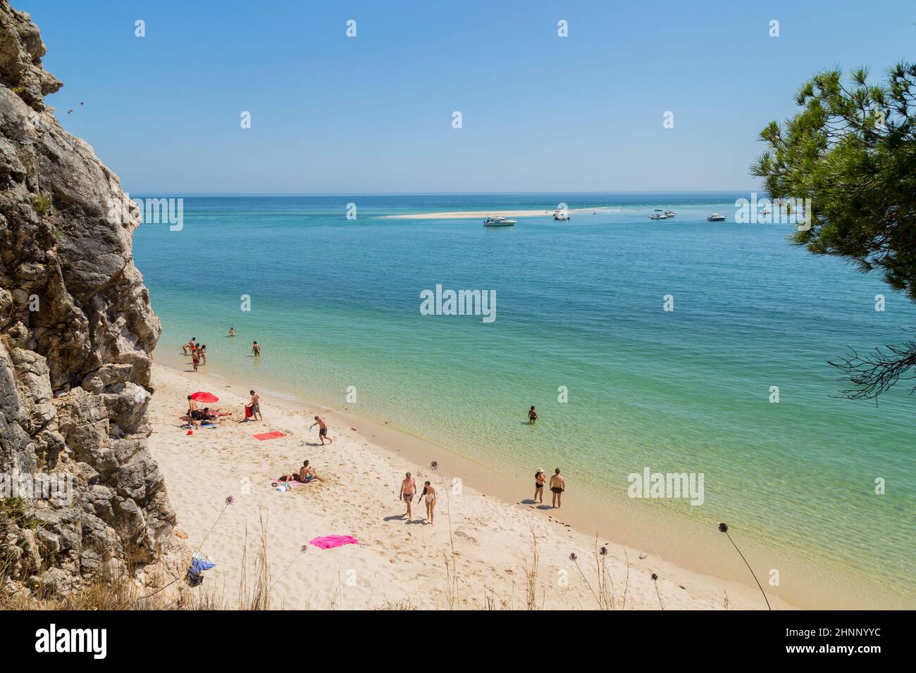 Beach in Arrabida Stock Photo - Alamy