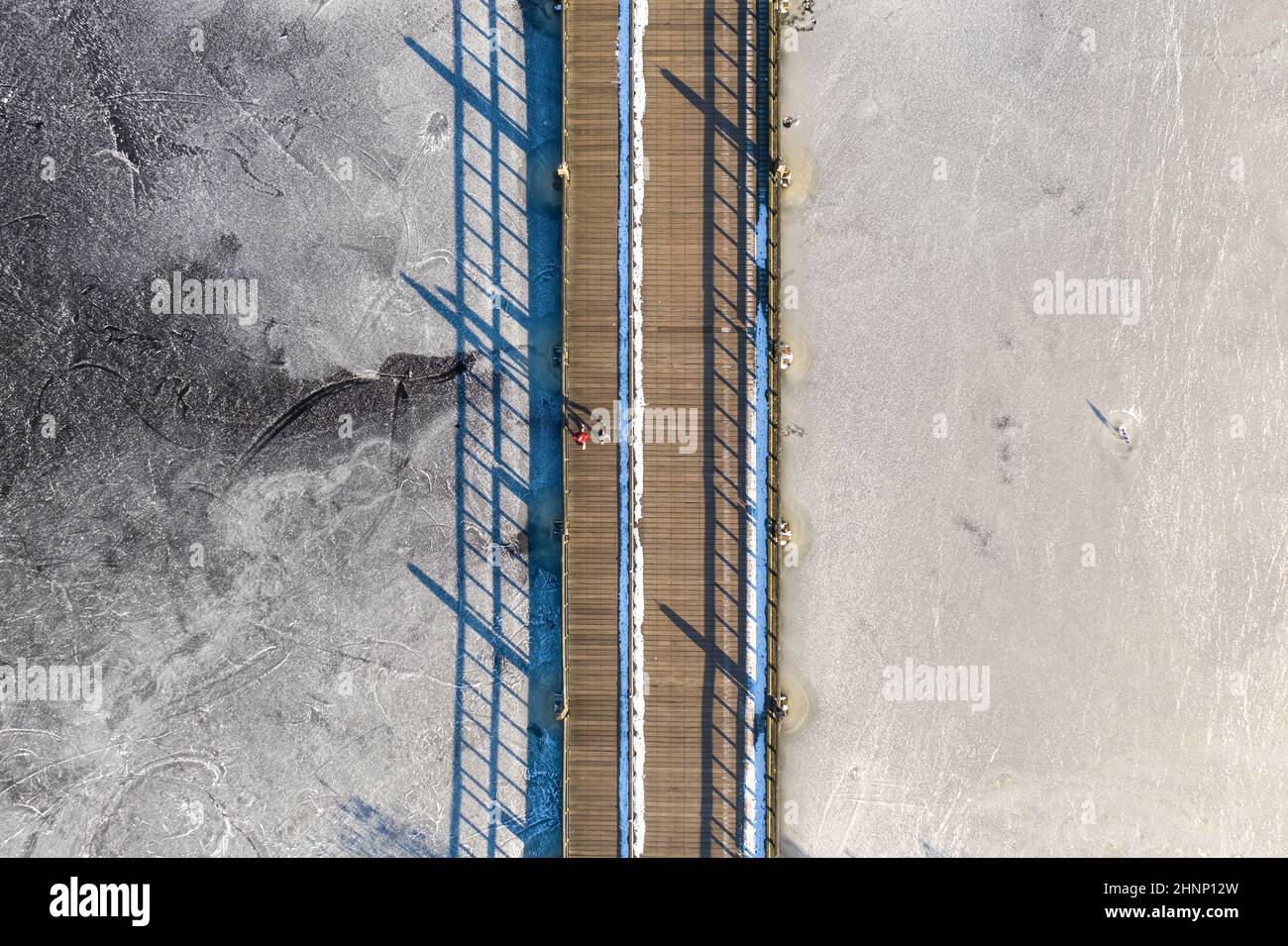 Frozen dutch canals, Amsterdam, the Netherlands Stock Photo - Alamy