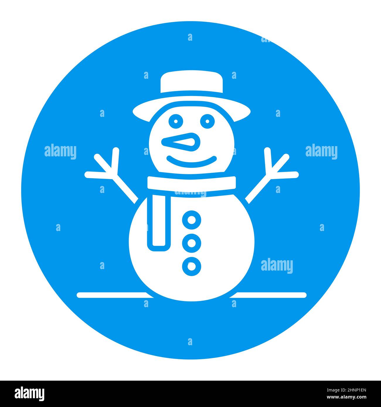 Christmas snowman vector glyph icon. Winter sign. Graph symbol for ...