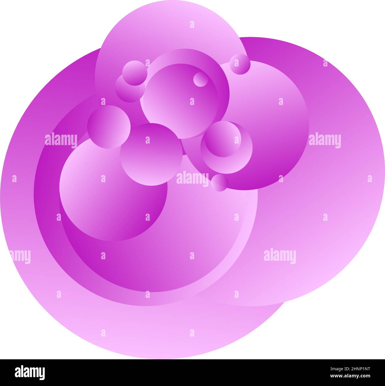 Geometric circle design shape with random shaded, gradient fill - stock ...