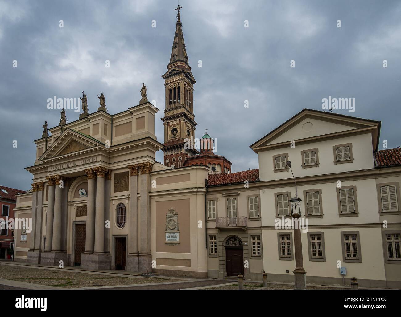 Alessandria Cathedral on Piazza del Duomo Stock Photo - Alamy