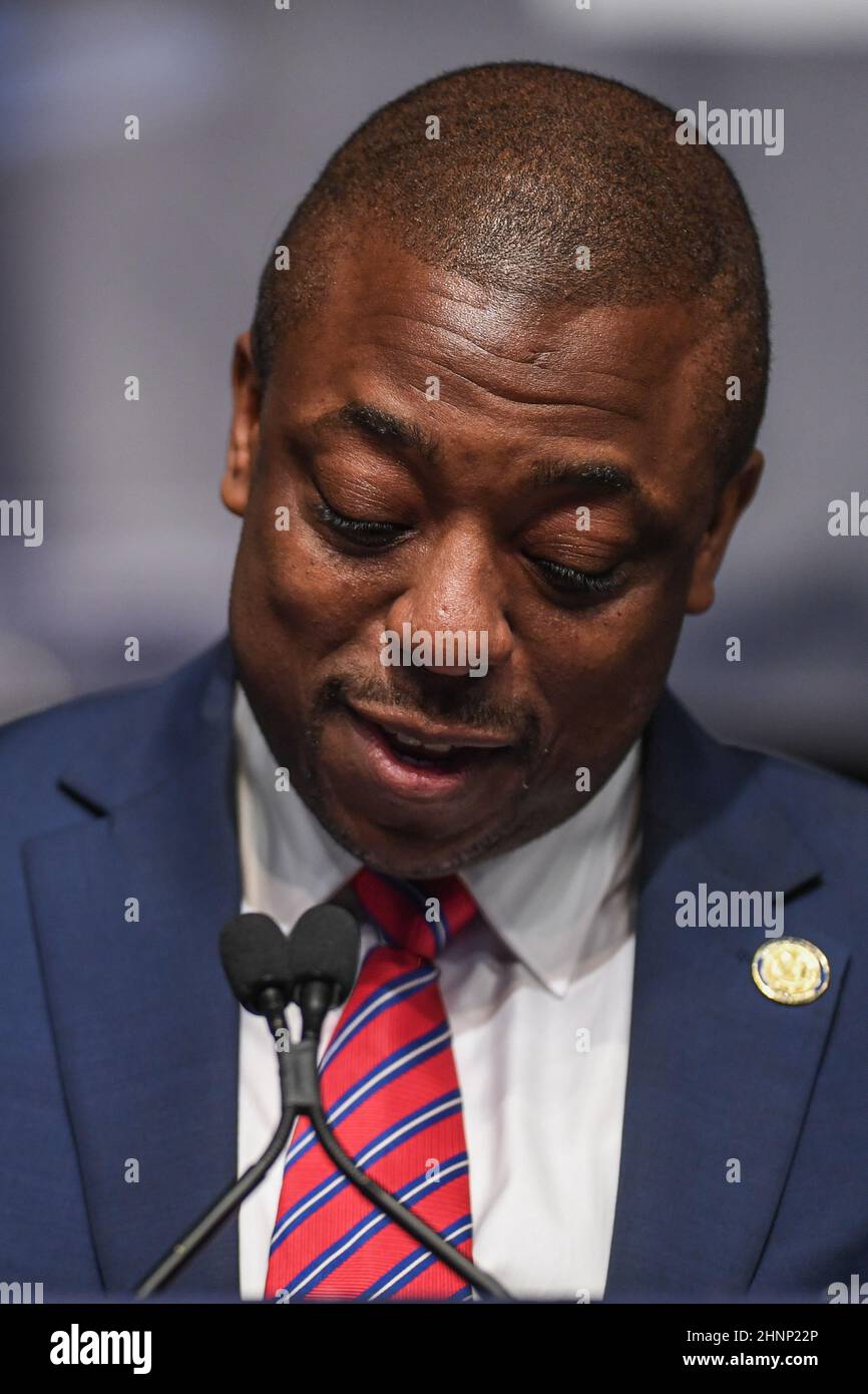 New York, USA. 17th Feb, 2022. Brian Benjamin, Lieutenant Governor of ...