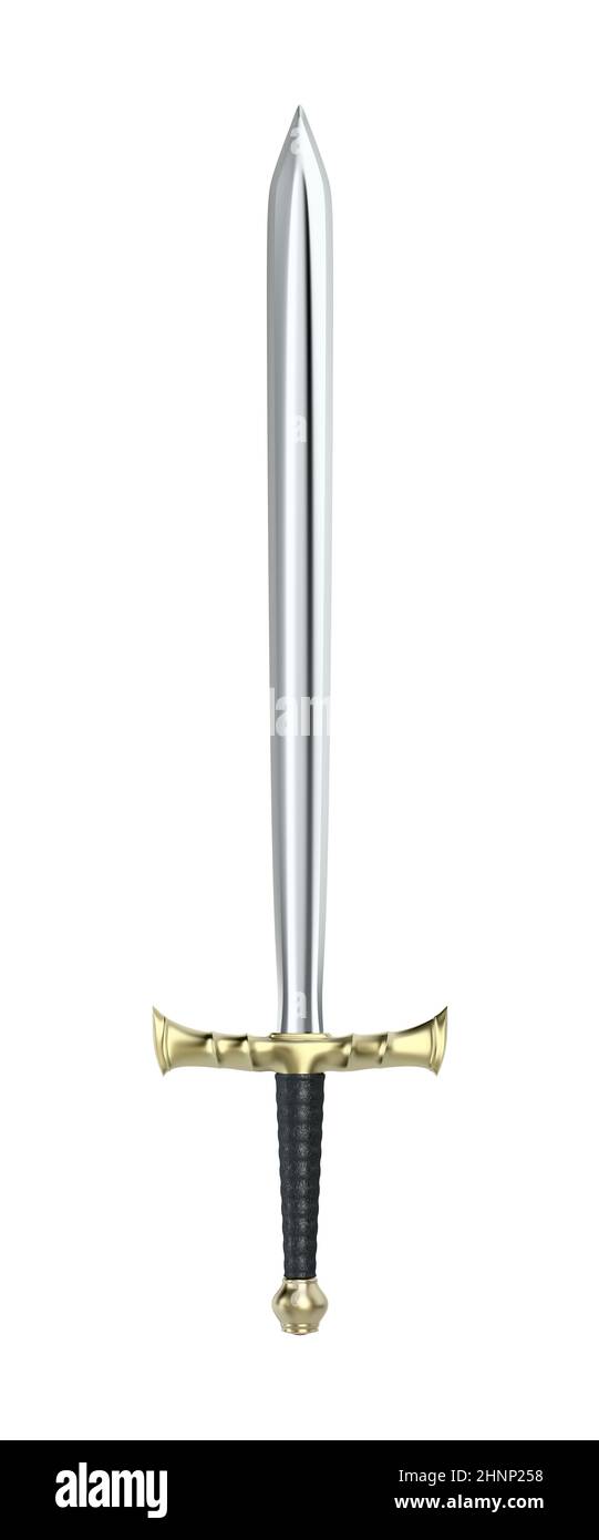 Sword isolated on white background Stock Photo - Alamy