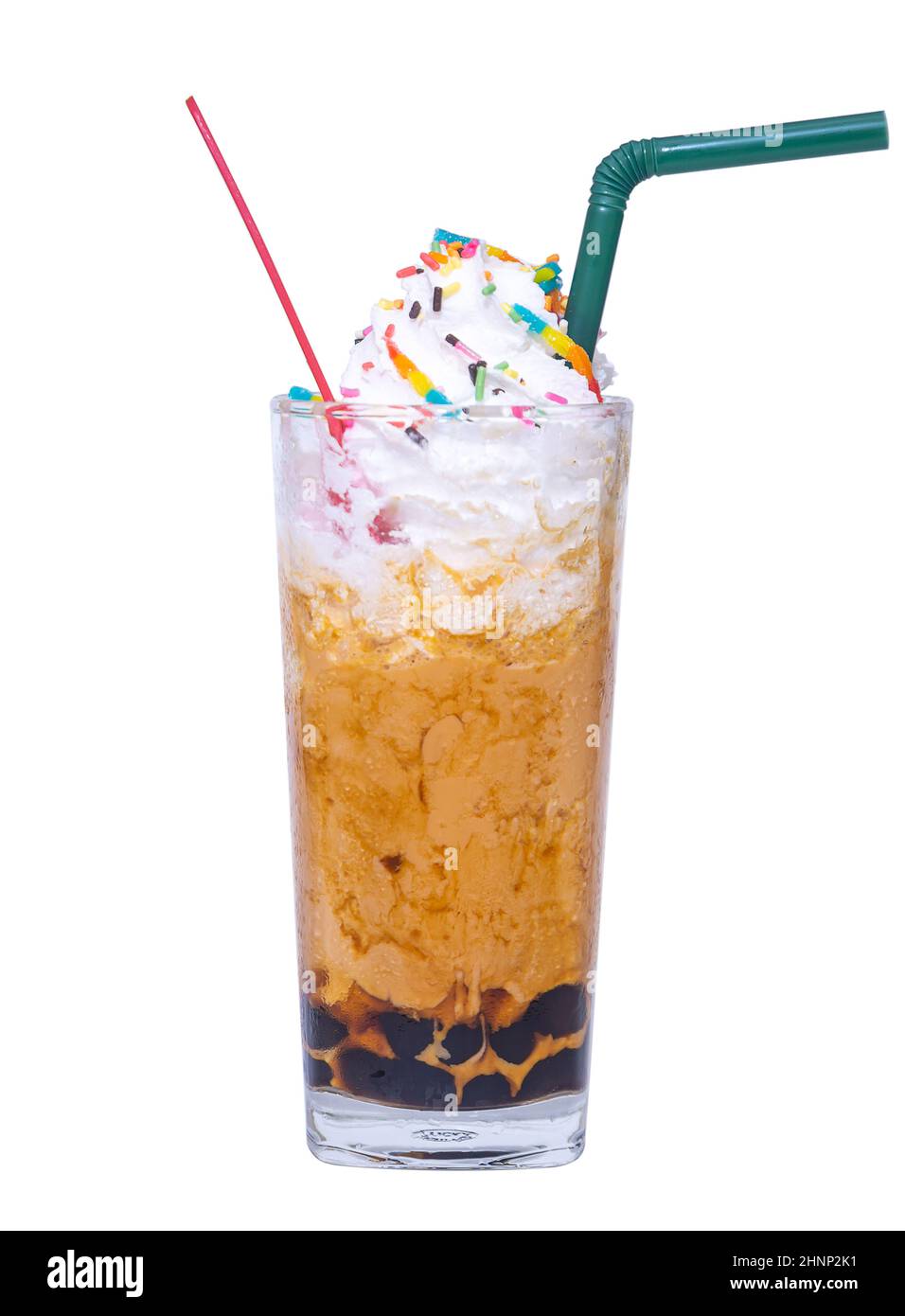 Tea thai ice milk Cut Out Stock Images & Pictures - Alamy