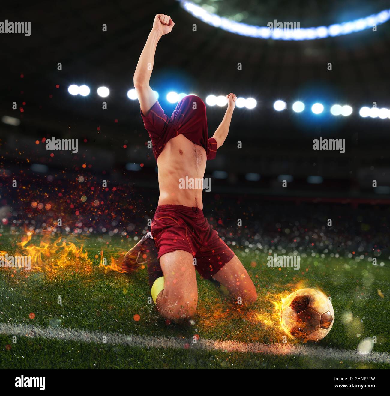 Fiery kick hi-res stock photography and images - Alamy