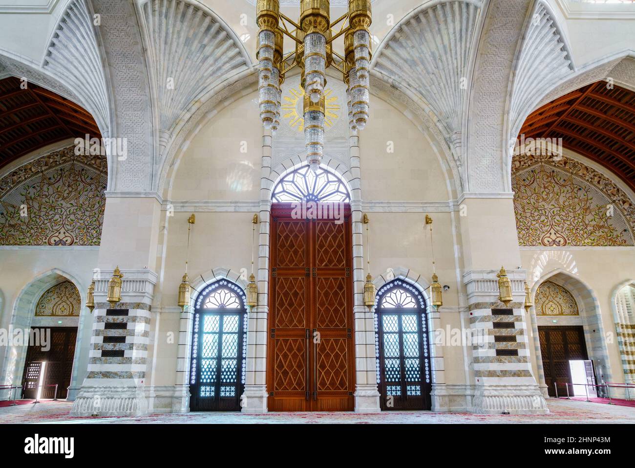 Mosque Muhammad al-Amin interior Stock Photo - Alamy