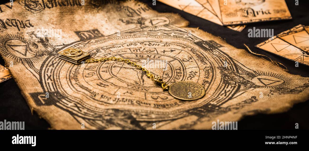 Ancient esoteric witchcraft background. Occultims and paganism old ...
