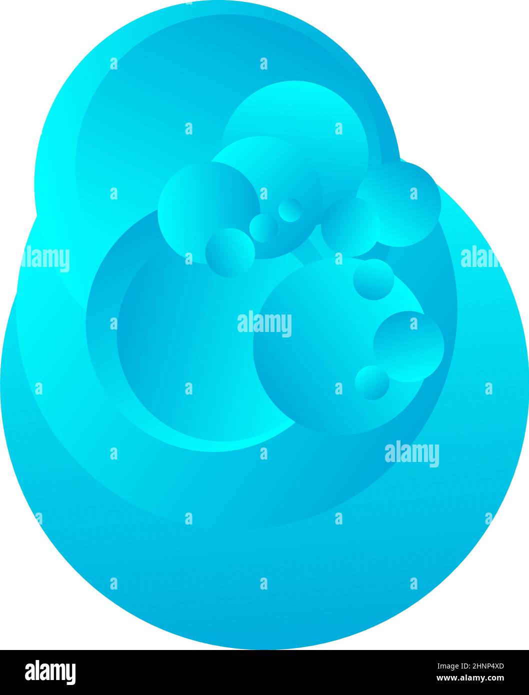 Geometric circle design shape with random shaded, gradient fill - stock ...