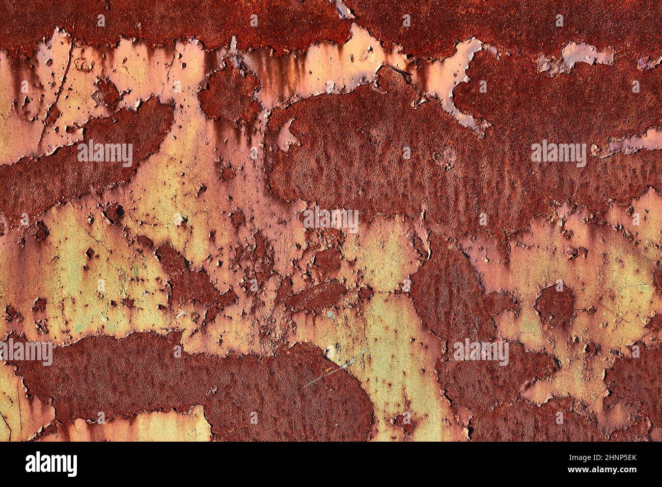 Rusty texture stained metal gate with paindwork peeling off Stock Photo ...