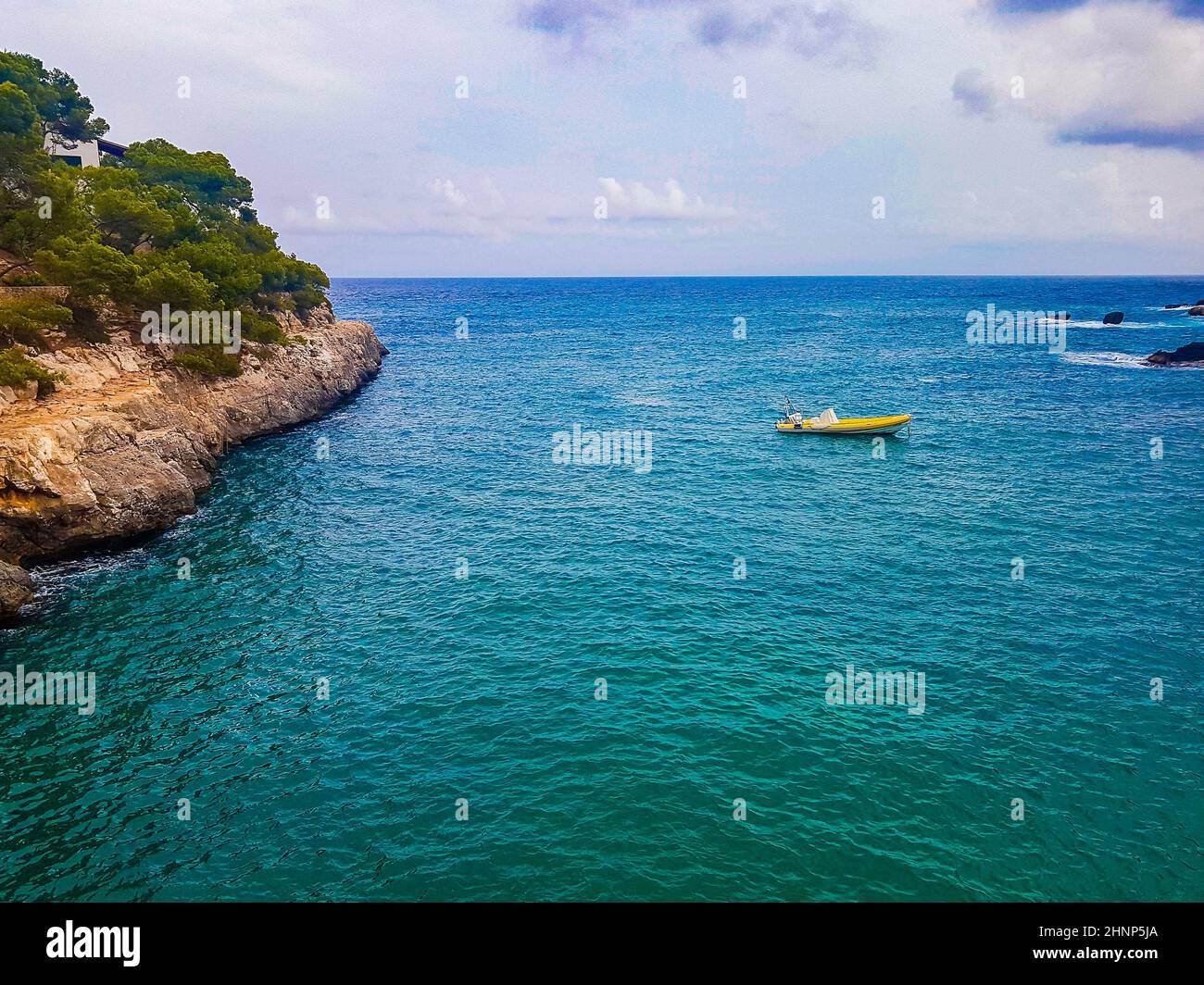 Panorama cliffs landscape bay cala hi-res stock photography and images ...