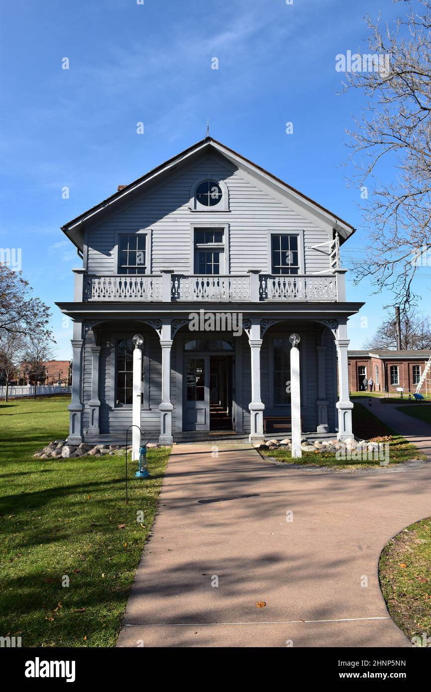 Exterior of the Menlo Park Laboratory at Greenfield Village, an 80-acre open air site part of ...