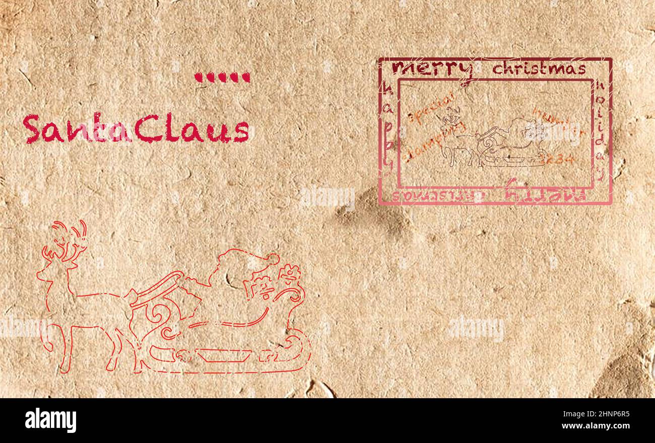 concept of merri christmas and santa claus Stock Photo - Alamy