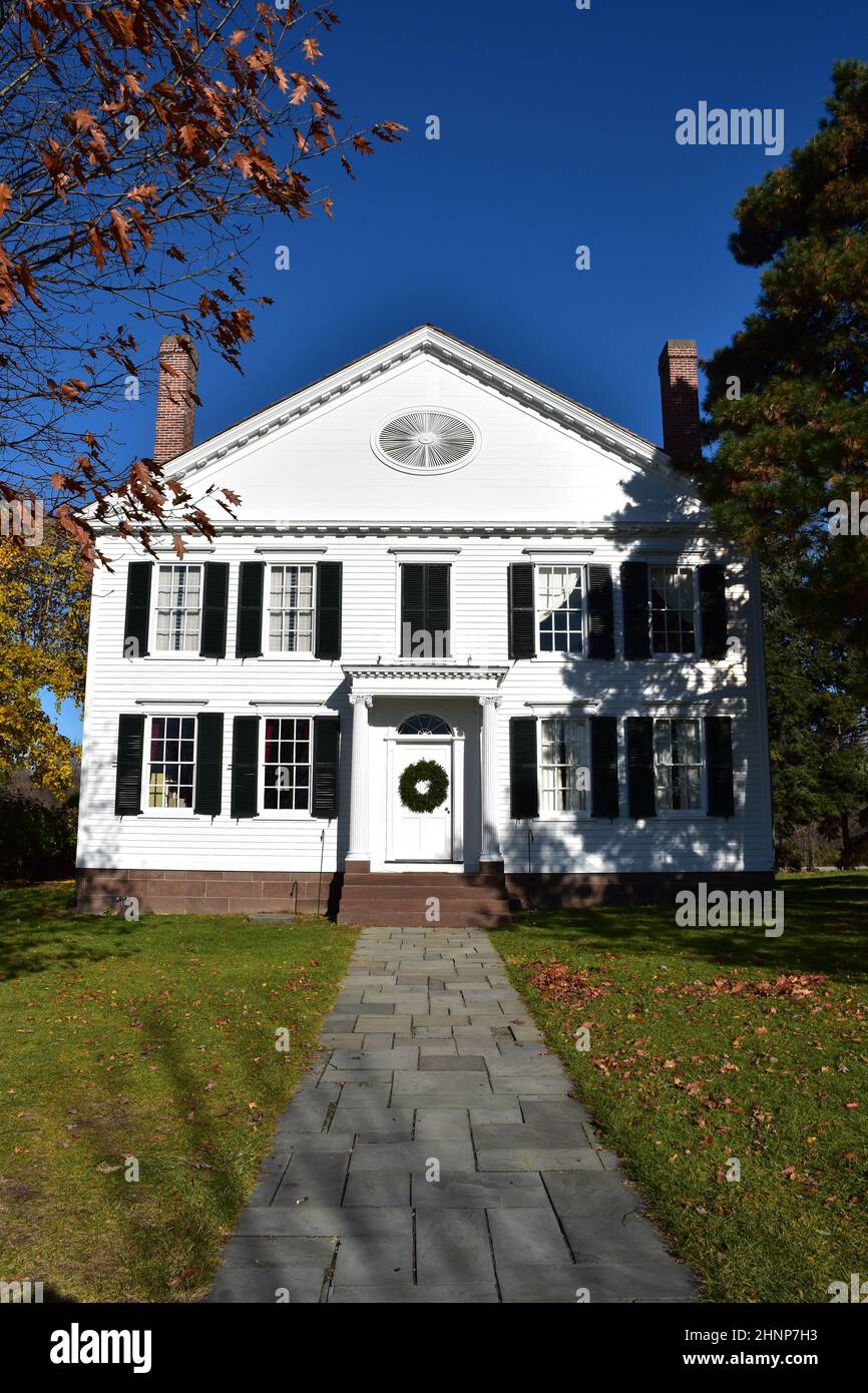 The Noah Webster home at Greenfield Village, an 80-acre open air site ...