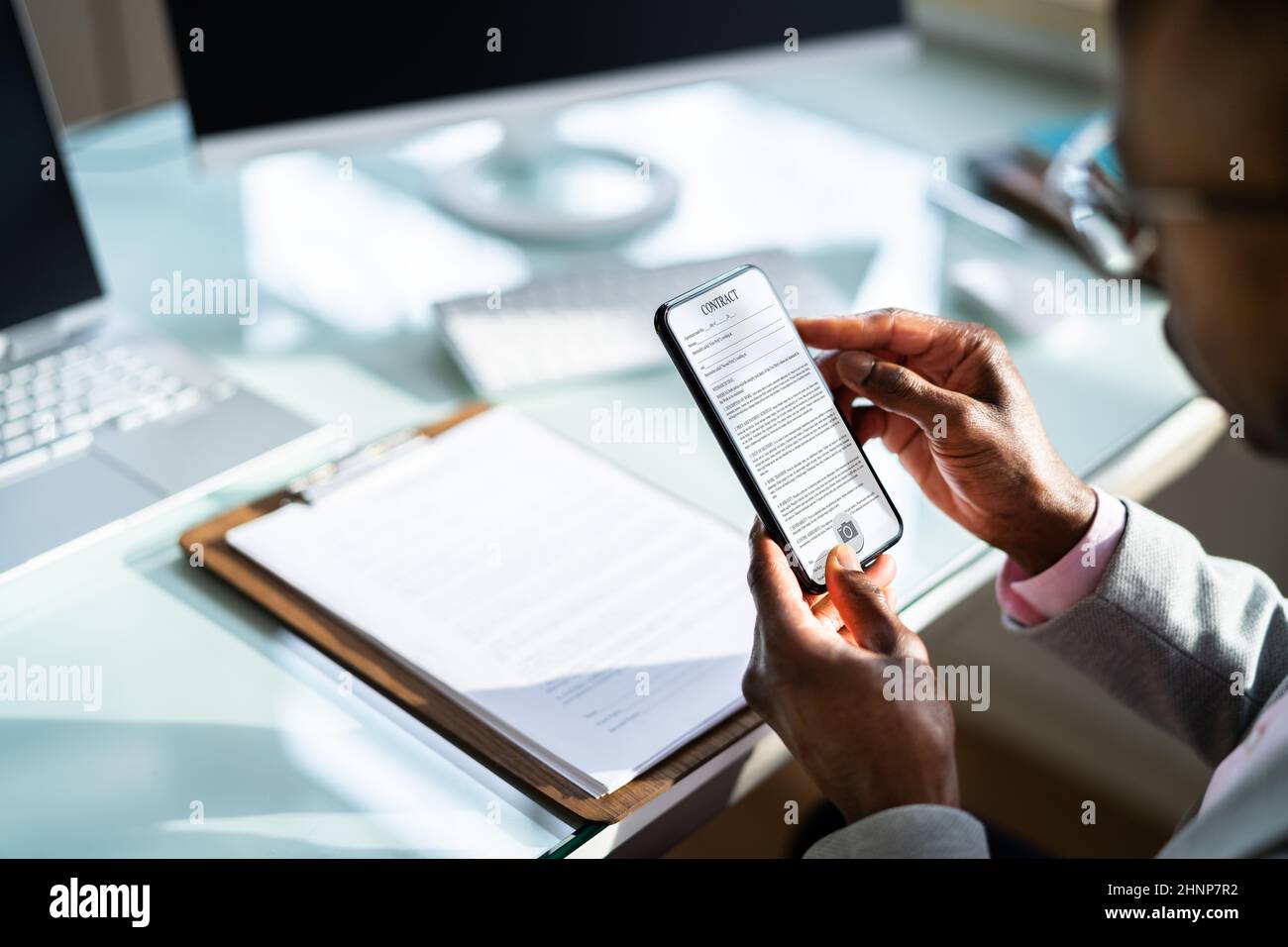 OCR Recognition Taking Photo Using Mobile Phone Stock Photo - Alamy