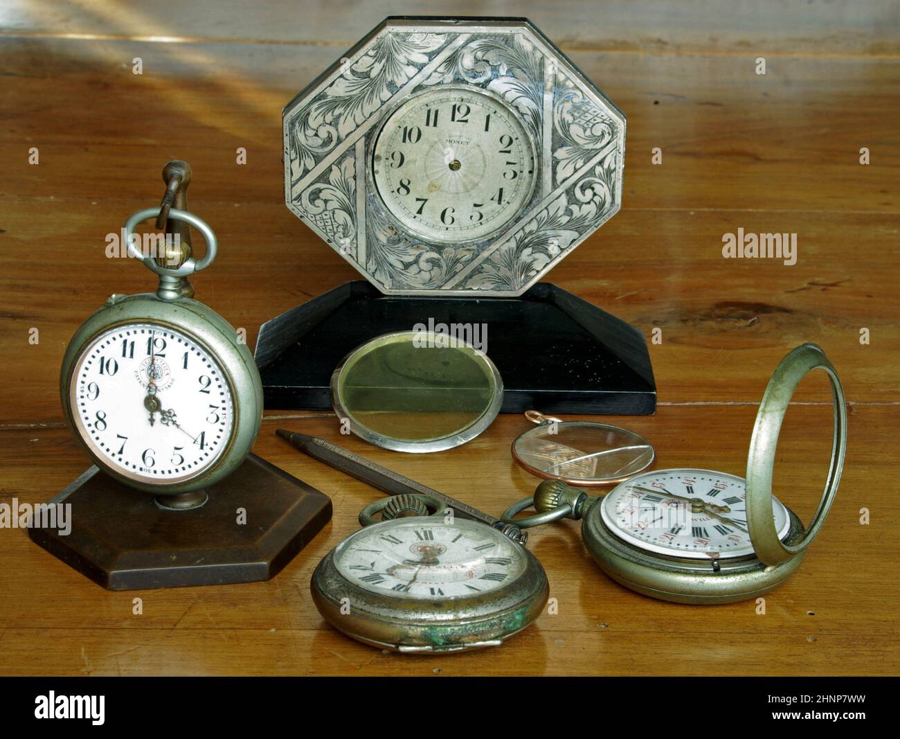 Old vintage clock Stock Photo - Alamy