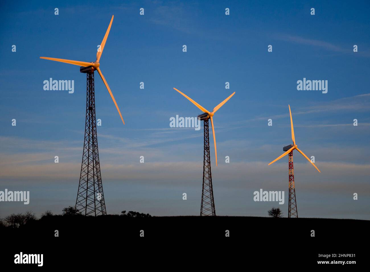 Guardia Lombardi, Italy. 17th Feb, 2022. Wind turbines of the Guardia ...