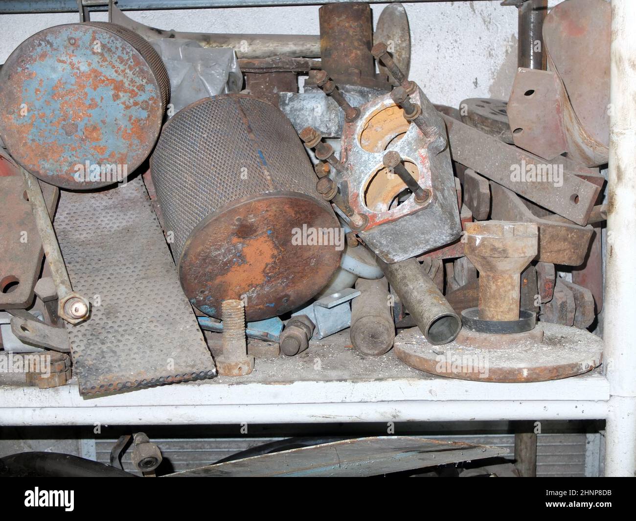 Sassari, Sardinia, Italy. Old railway workshop of Sardinian Railways ...