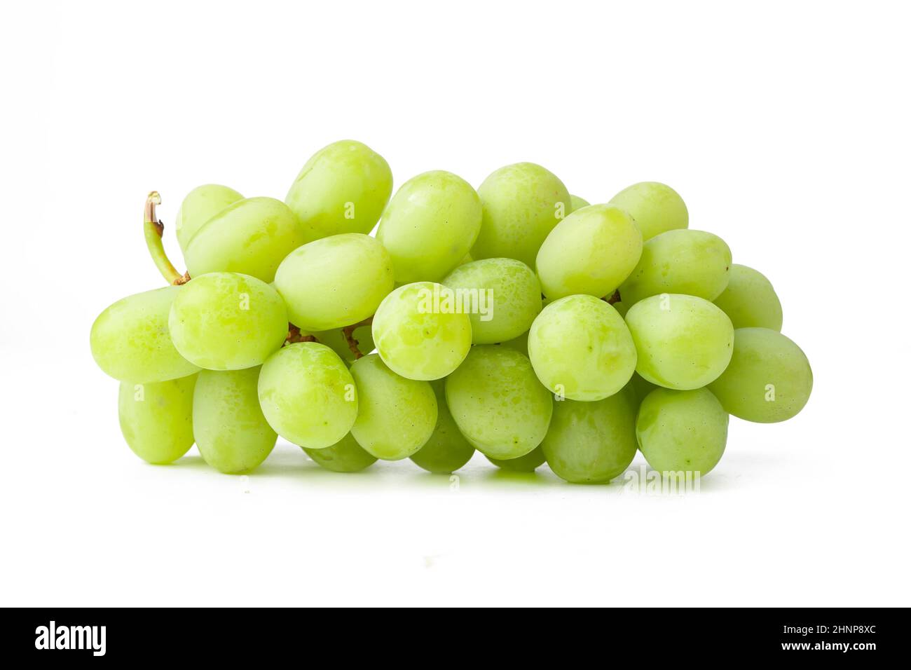 Fresh green grape isolated on white background Stock Photo - Alamy