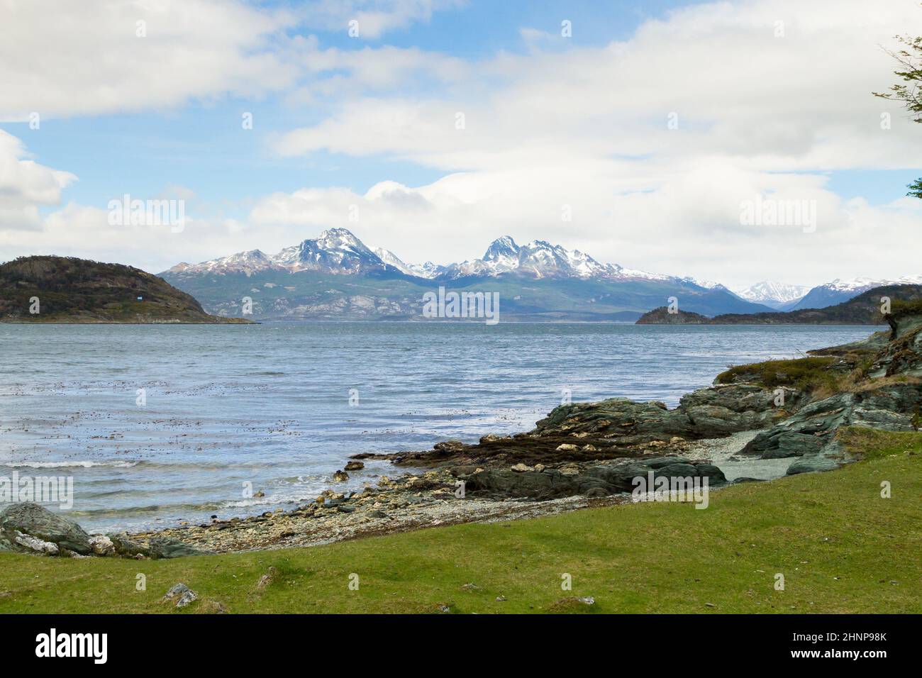 Hoste island view, Tierra Del Fuego National Park, Argentina. Land of ...