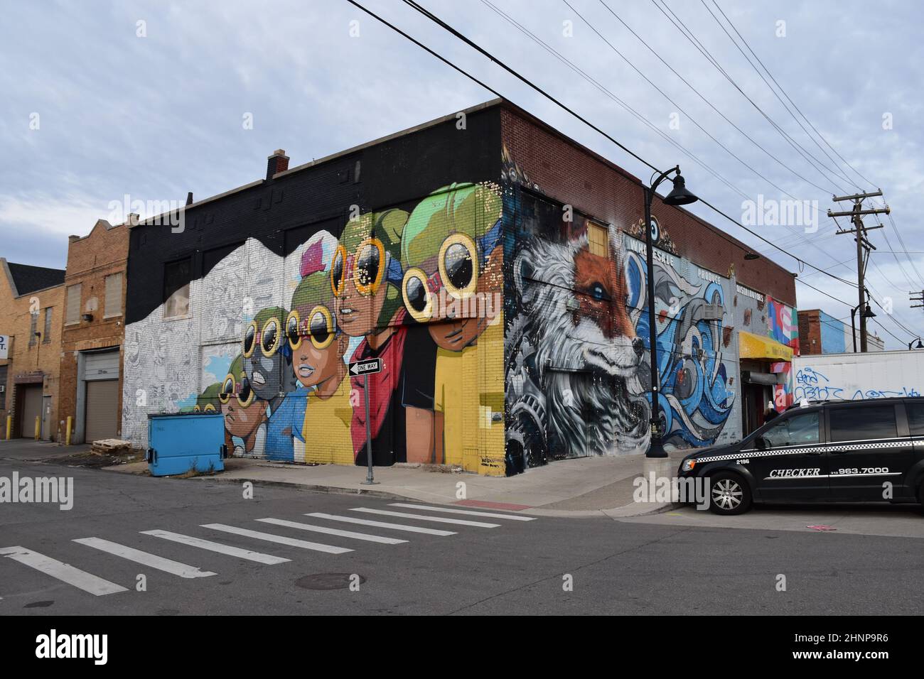 Murals (Hebru Brantley's Flyboys & Red Fox by Fel3000Ft and Malt) on ...