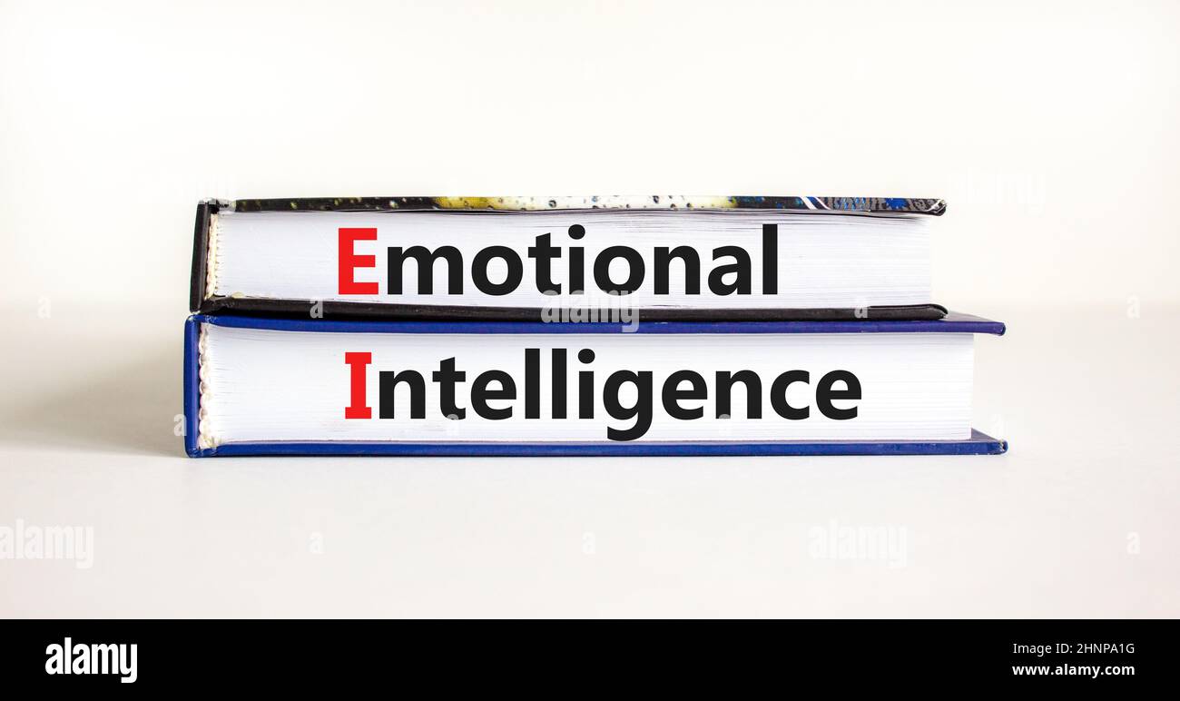 EI emotional intelligence symbol. Concept words EI emotional ...