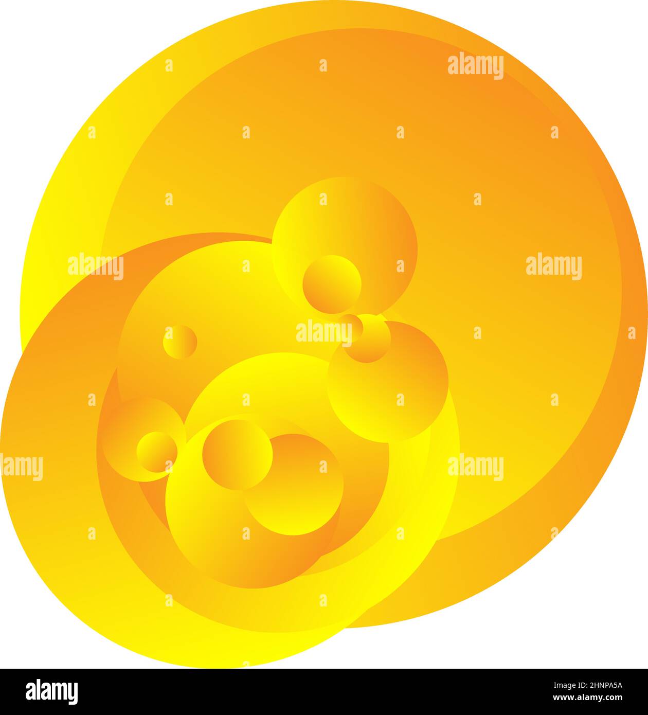 Geometric circle design shape with random shaded, gradient fill - stock ...