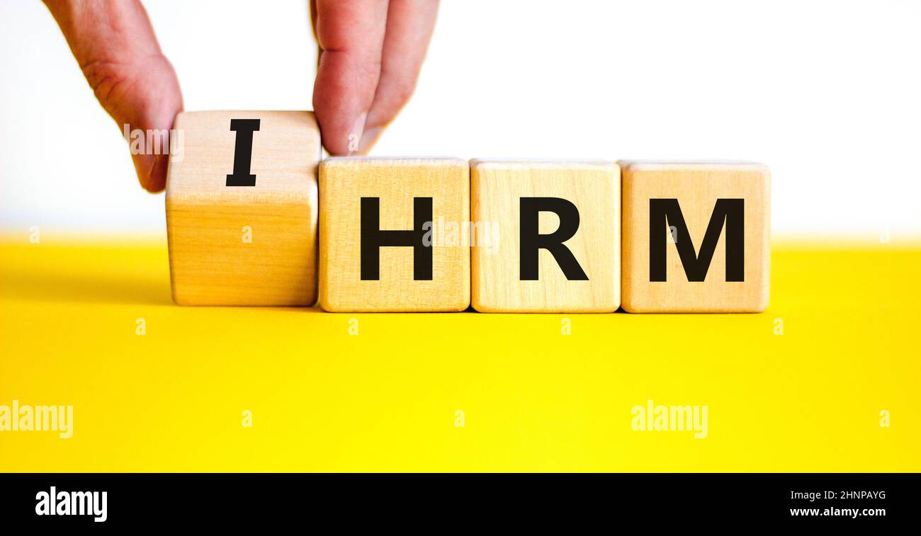 IHRM, international human resource management HRM symbol. Words IHRM ...