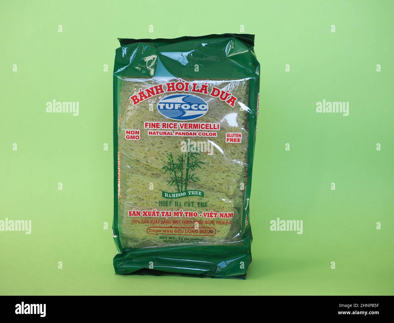 HANOI - CIRCA DECEMBER 2021: Packet of Tufoco fine rice vermicelli ...