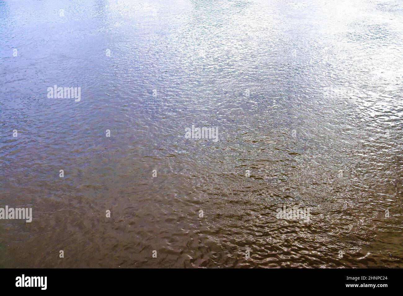 Detailed close up view on water surfaces with waves and ripples and the ... Detailed close up view on water surfaces with waves and ripples and the ...