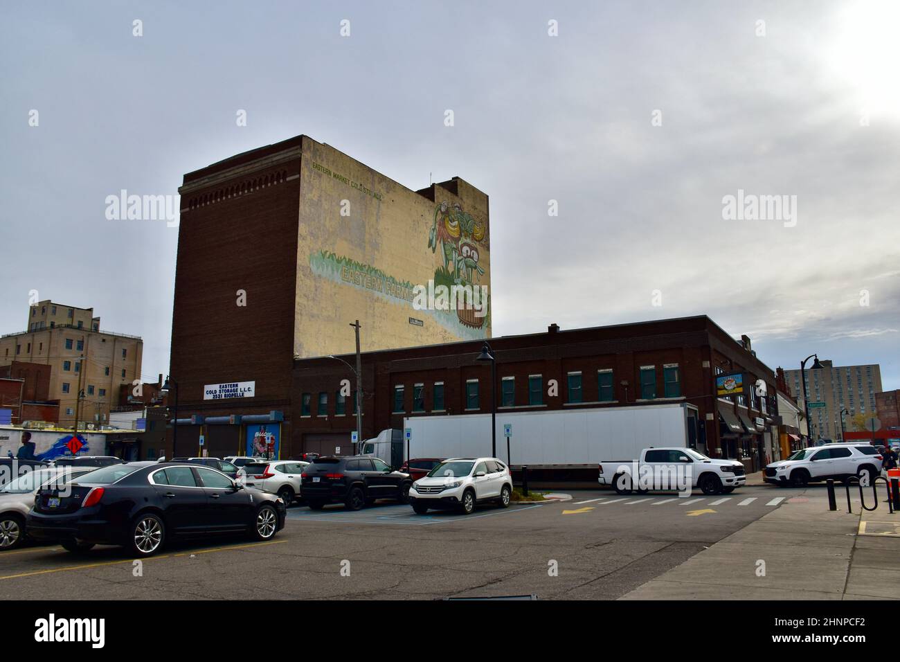 Historic wholesale produce buildings in the Eastern Market area of ...