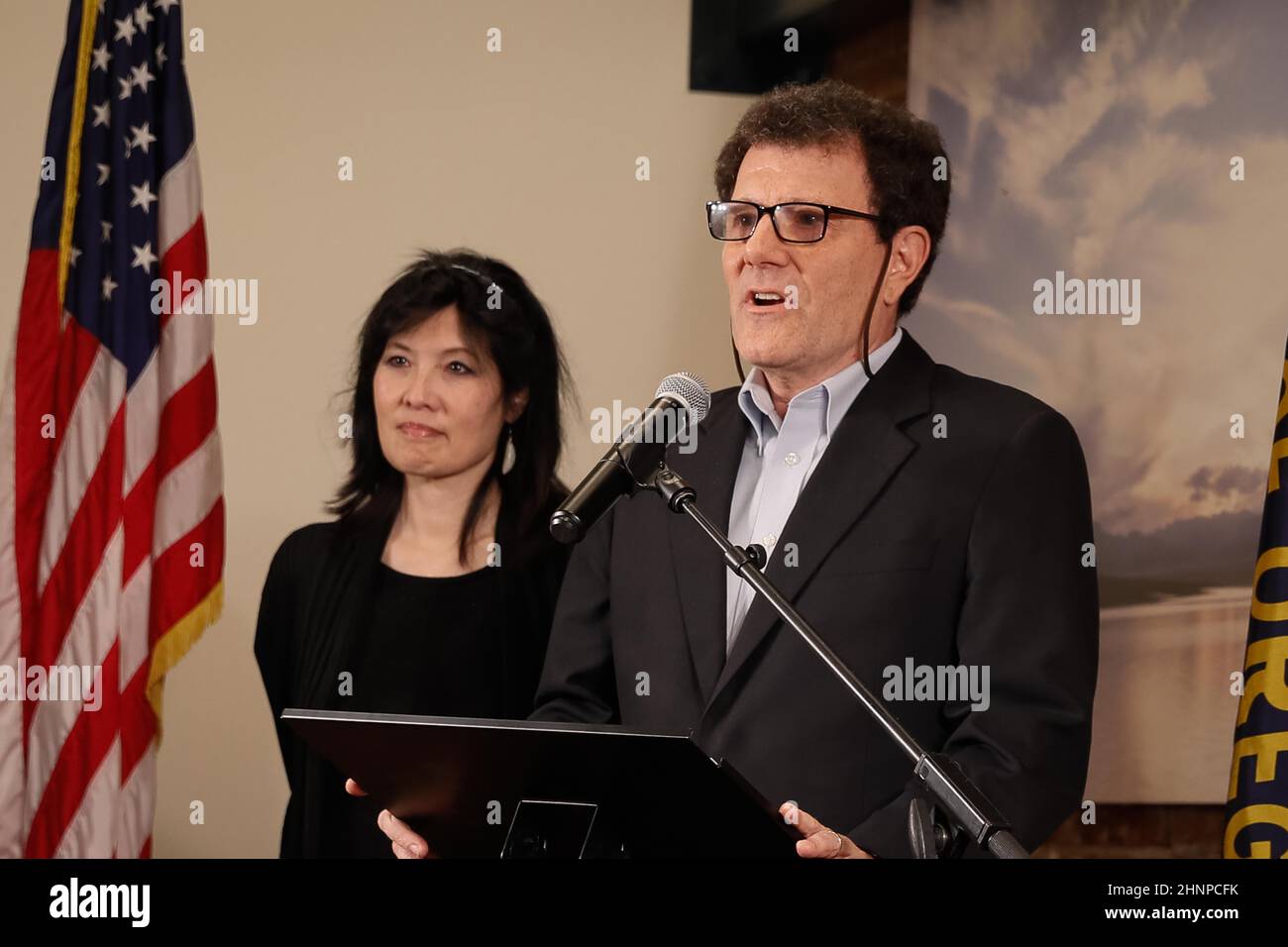Portland, USA. 17th Feb, 2022. Nicholas Kristof, former New York Times ...