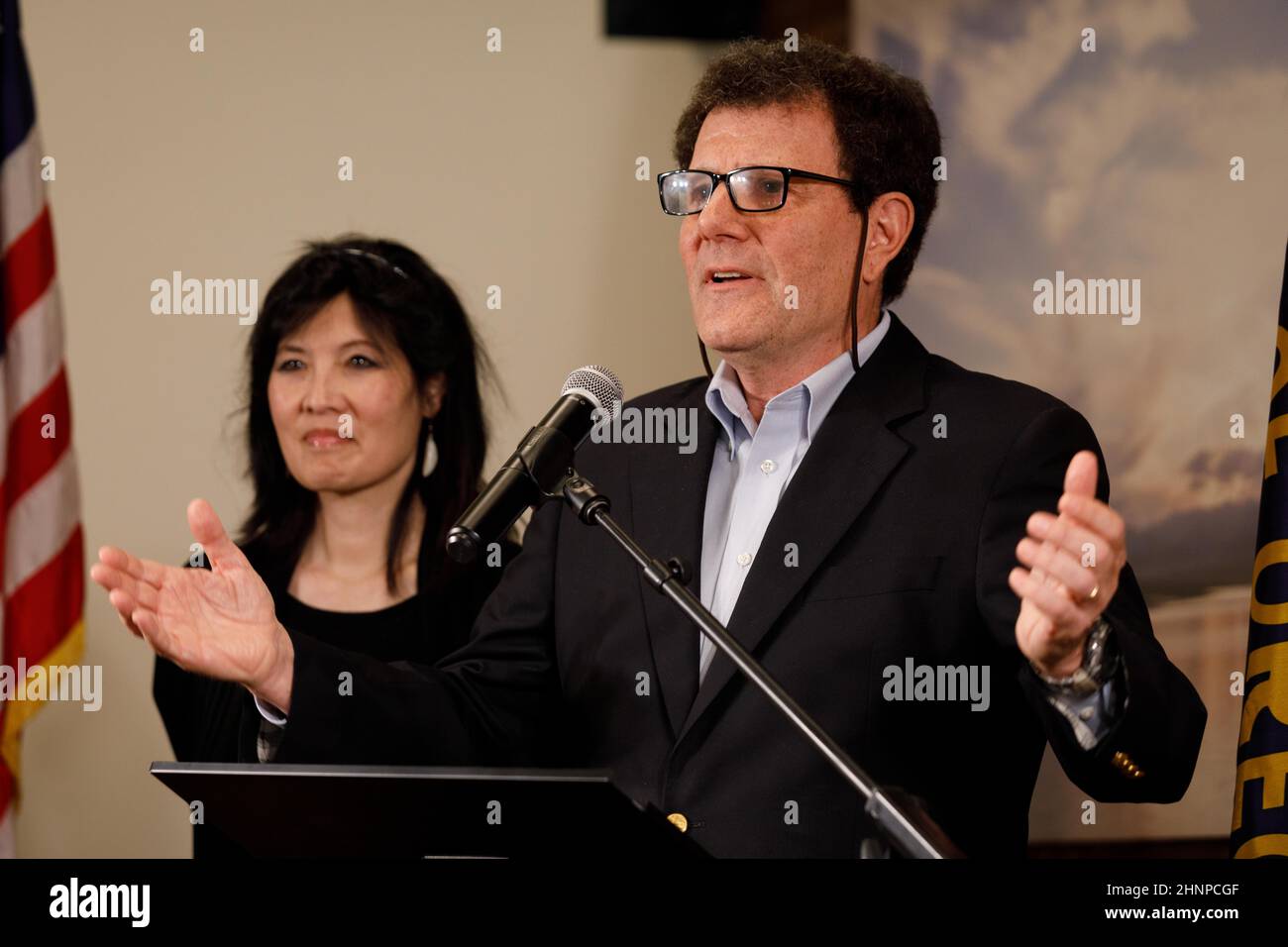 Portland, USA. 17th Feb, 2022. Nicholas Kristof, former New York Times ...