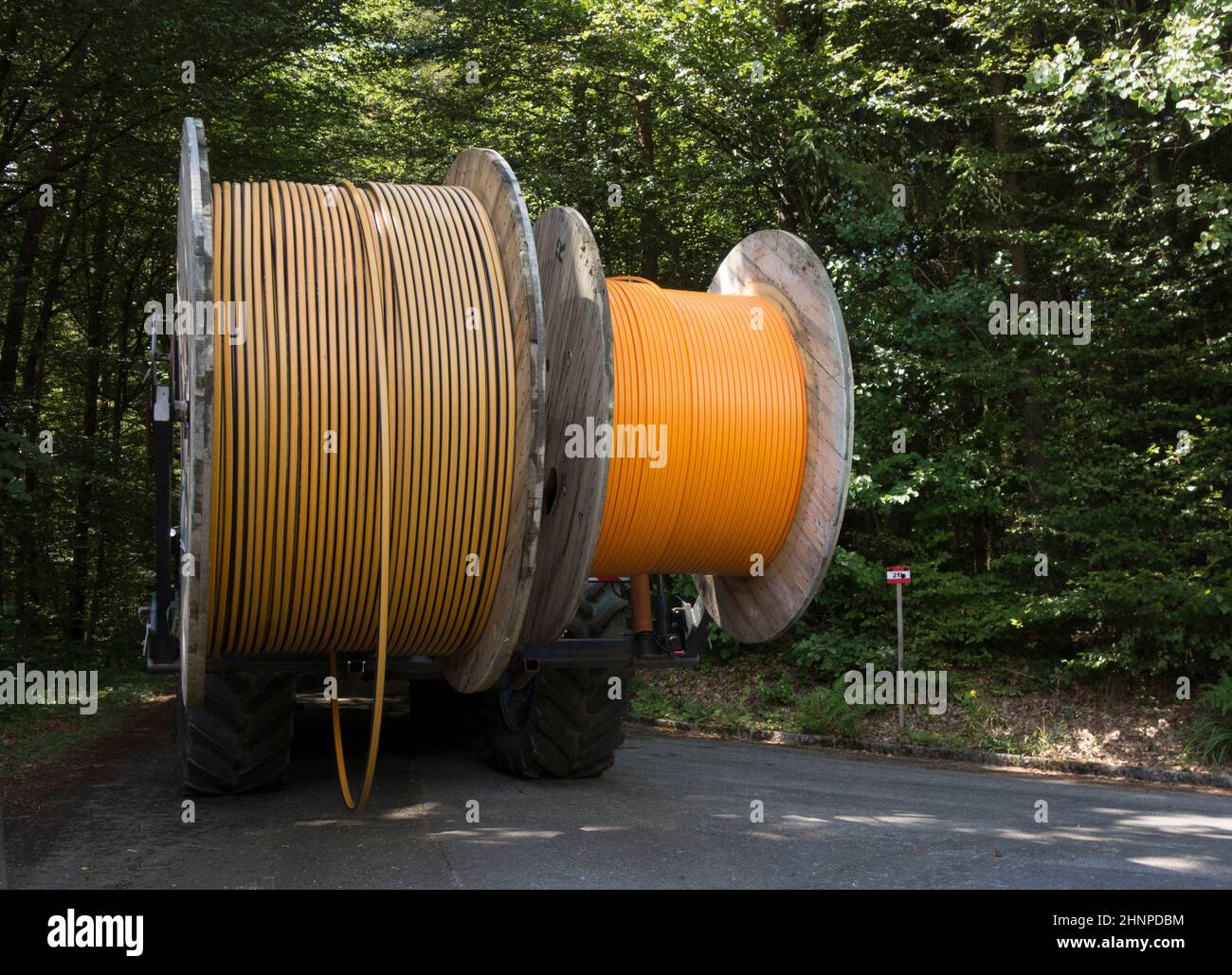 Laying fiber optic cable hi-res stock photography and images - Alamy