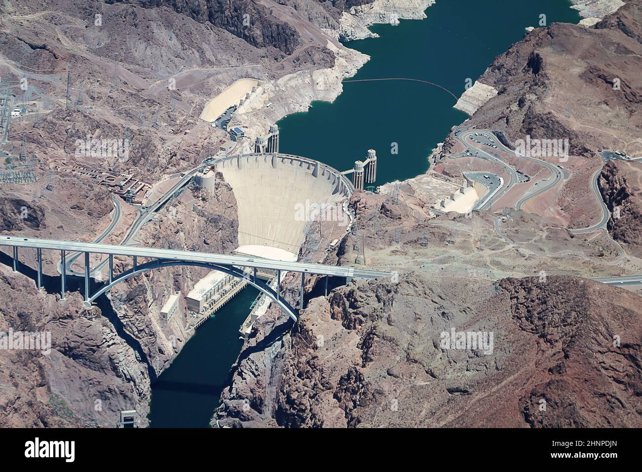 Hoover dam aerial view hi-res stock photography and images - Alamy