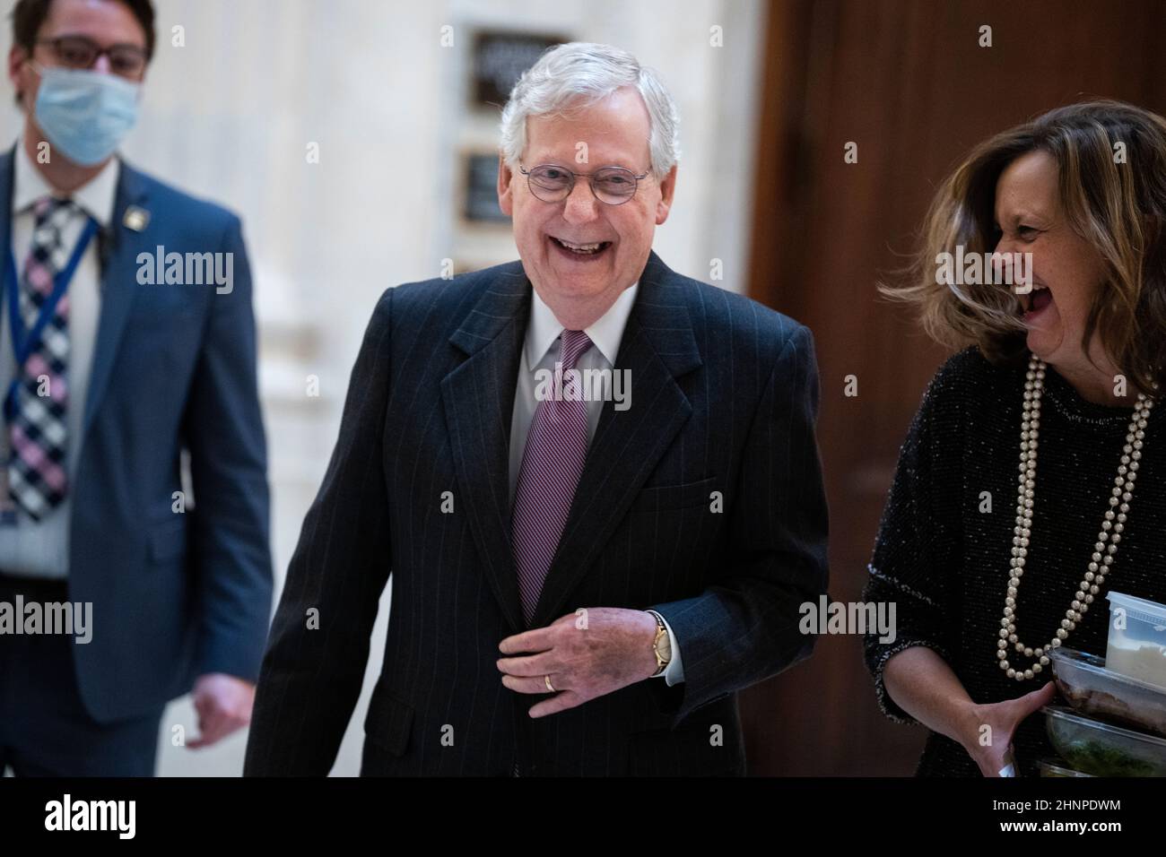 UNITED STATES - FEBRUARY 17: Senate Minority Leader Mitch McConnell, R ...