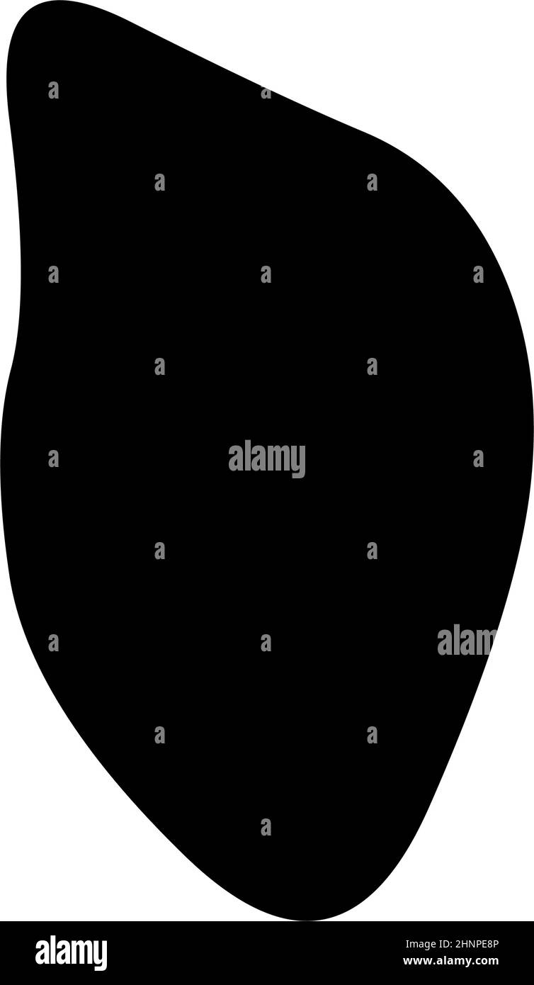 Random blotch, inkblot. Organic blob, blot. Speck shape.Splat, fleck ...