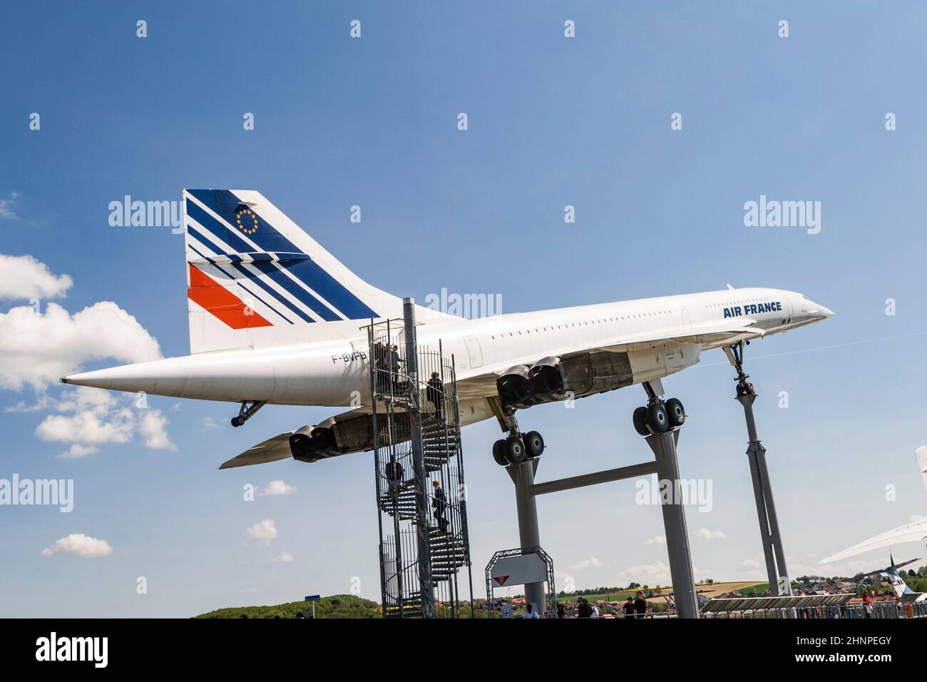 supersonic aircraft Concorde in the museum Stock Photo - Alamy