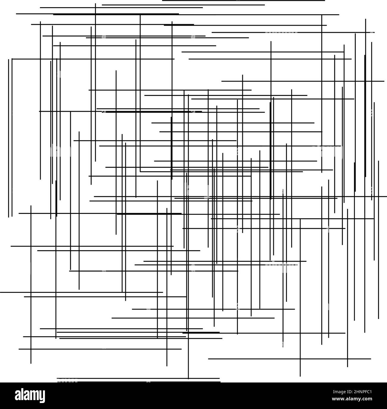 Grid, mesh of random lines. Reticle, grating, crosshatch pattern, texture. Intersecting lines ...