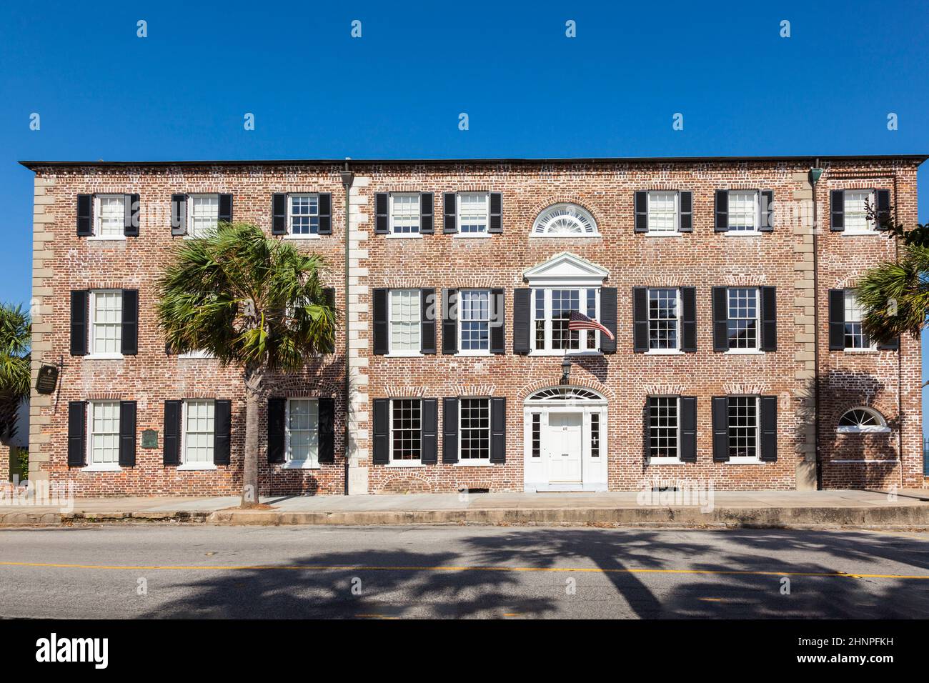 headquarter of Charleston Historic foundation, an old historic brick ...