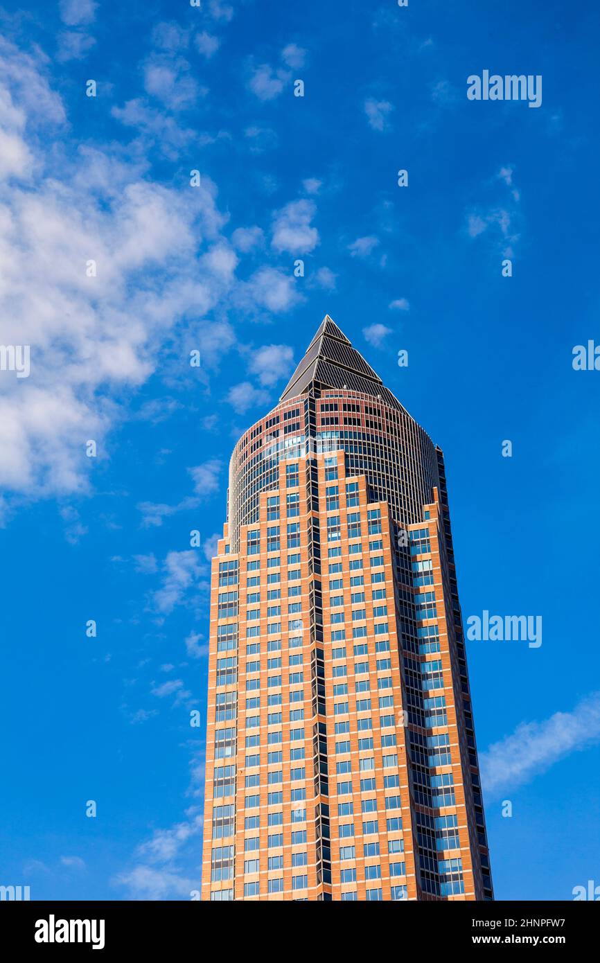 Messeturm - Fair Tower of Frankfurt Stock Photo - Alamy