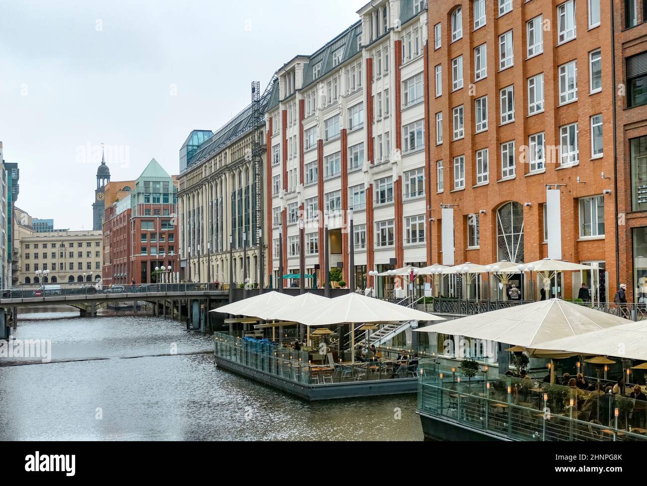 Scenery around the Inner Alster Lake in Hamburg, Germany Stock Photo ...