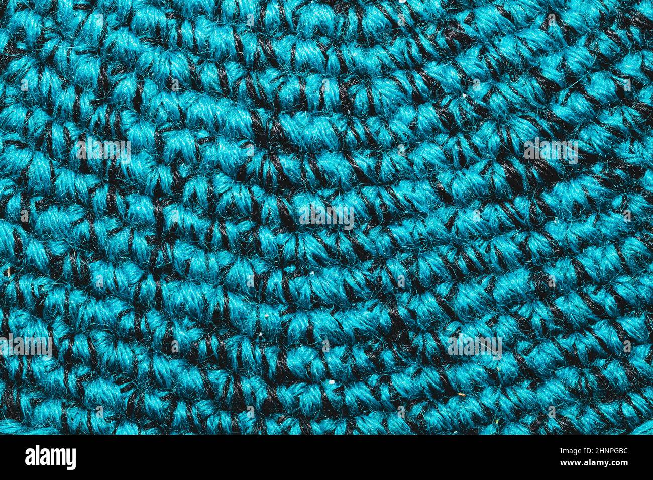 Blue knitting wool texture. fabric background Stock Photo - Alamy