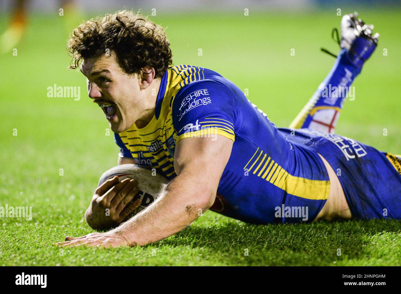 Warrington, England - 17 February 2022 - Rob Mulhern of Warrington ...