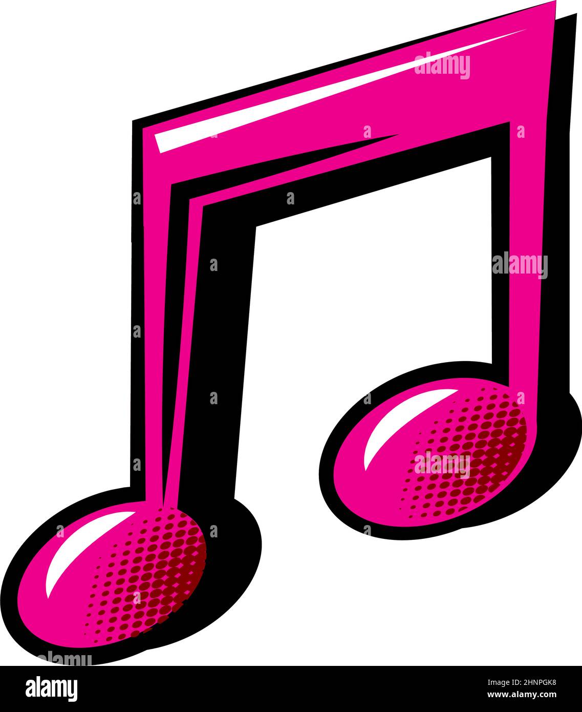 music note pop art Stock Vector Image & Art - Alamy
